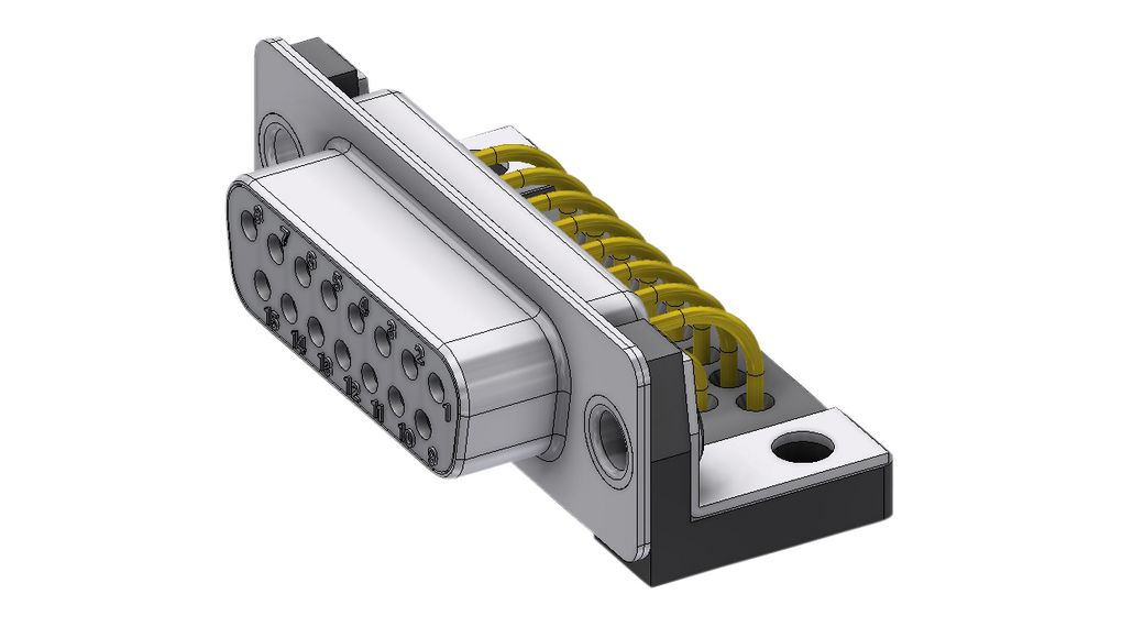 DTS15SYC/2M63UN | Deltron Connectors D-Sub socket, Socket, DA-15, PCB Pins | Distrelec Germany